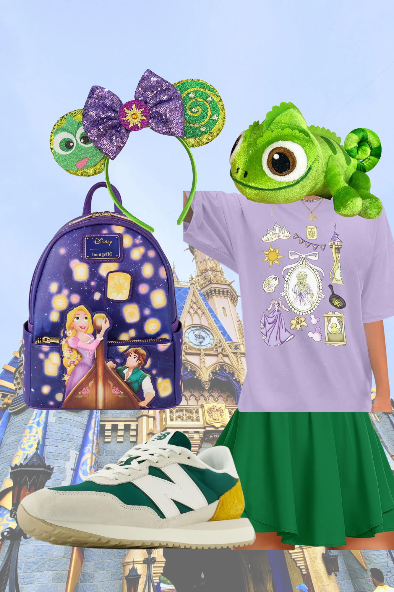 Rapunzel & Pascal Inspired Park Outfit for Magic Kingdom – Traveling ...